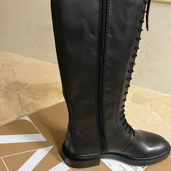 Zara | Shoes | Zara Tall Lace Front Bootsnew | Poshmark